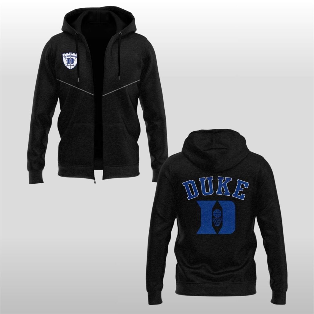 Duke Men’s Basketball Uniform THE BROTHERHOOD Zip Hoodie - Zerelam