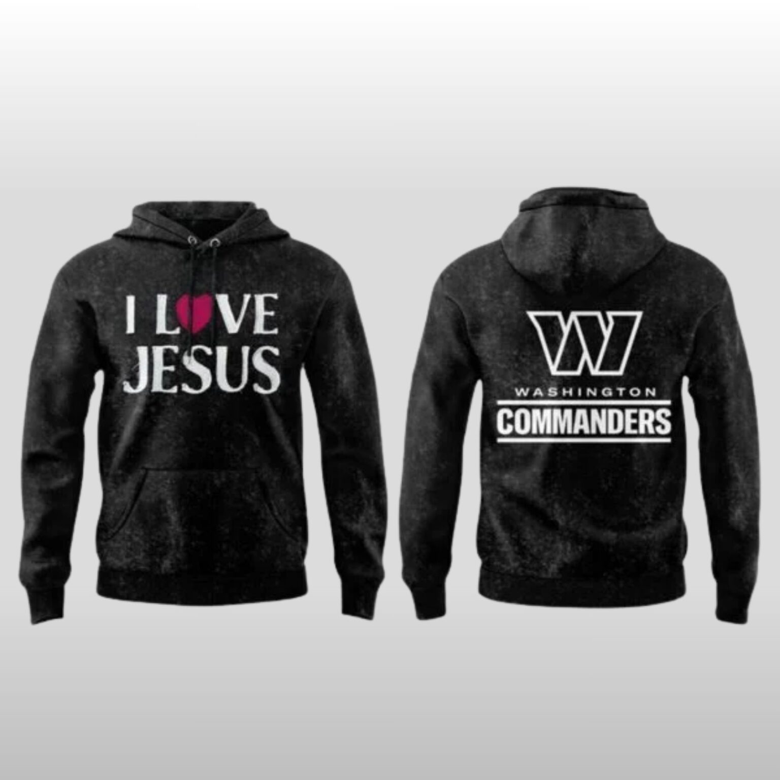 2026 Washington Commanders Jesus Won We Love Jesus Christ Hoodie - Zerelam
