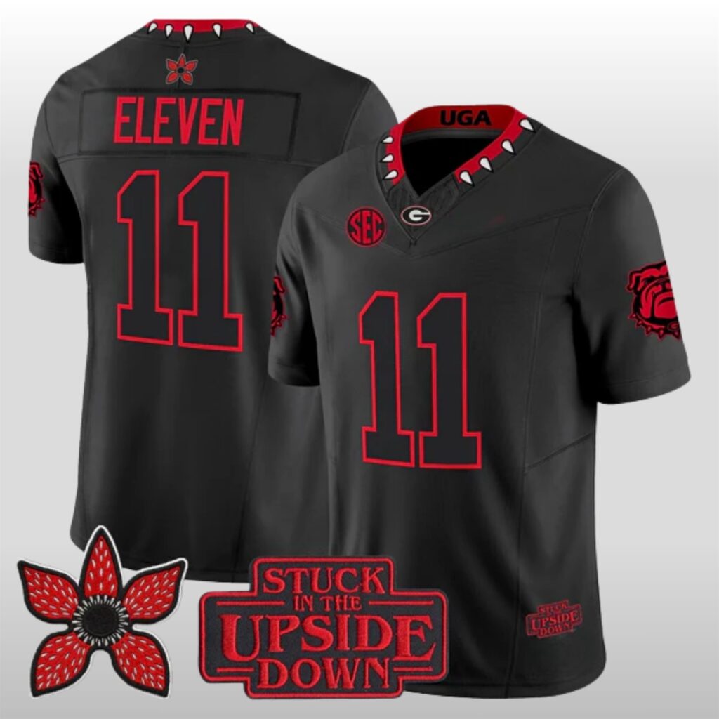 Georgia Bulldogs 2026 Stranger Things Football Jersey - Zerelam.com