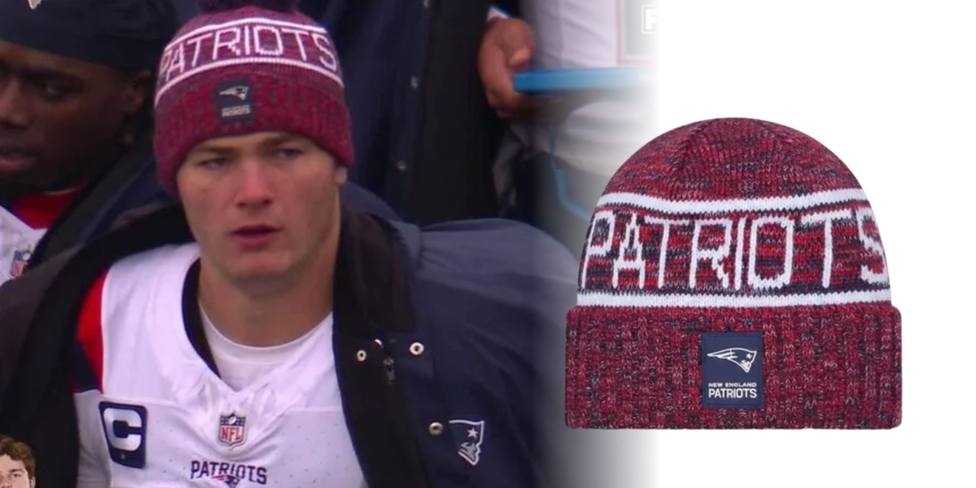 2026 Drake Maye Patriots Beanie Hat