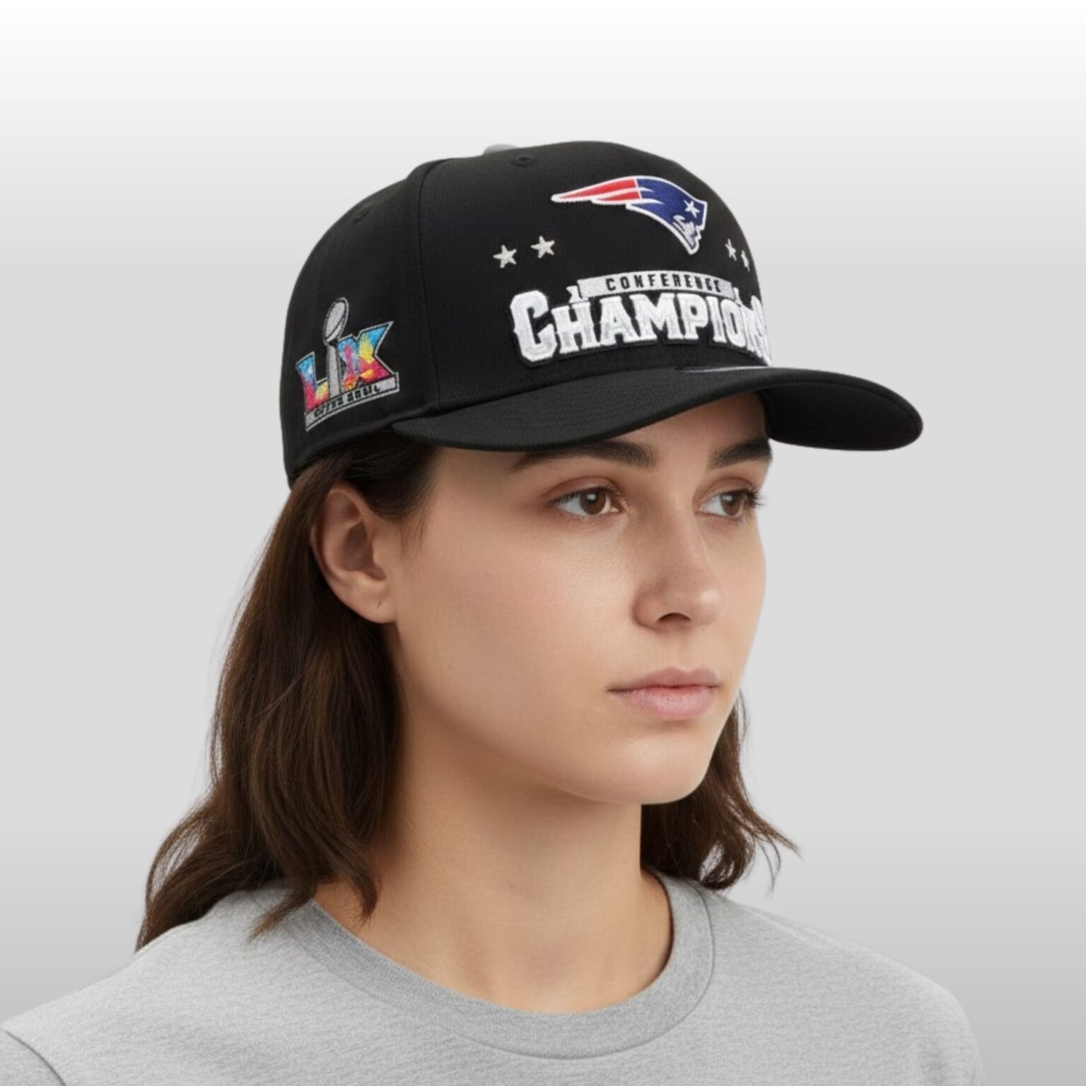 New England Patriots 2025 2026 AFC Conference Champions Super Bowl Hat